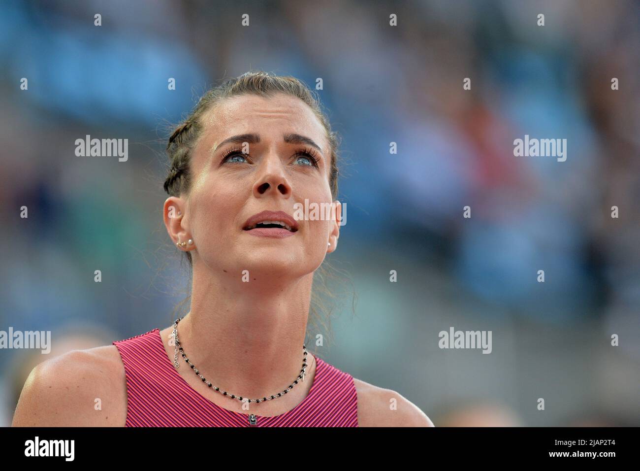 Ostrava, Czech Republic. 31st May, 2022. KAROLINA MANASKOVA reacts in ...