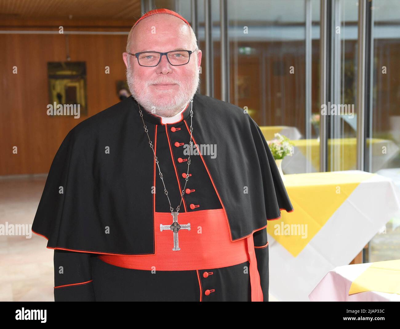 Munich, Germany. 31st May, 2022. Cardinal Reinhard Marx arrives for the ...