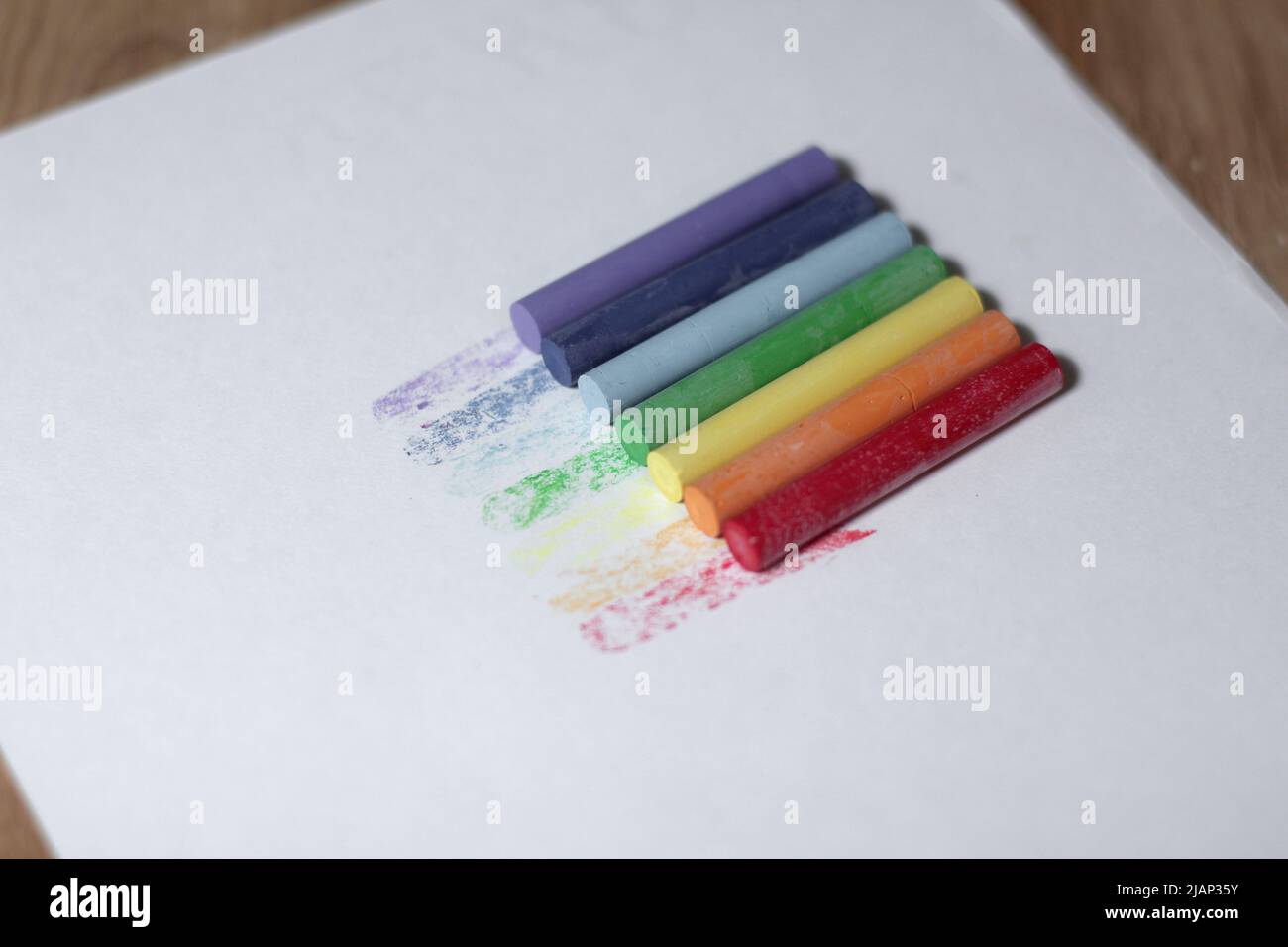 ulticolored crayons for drawing.isolated on a white background Stock ...