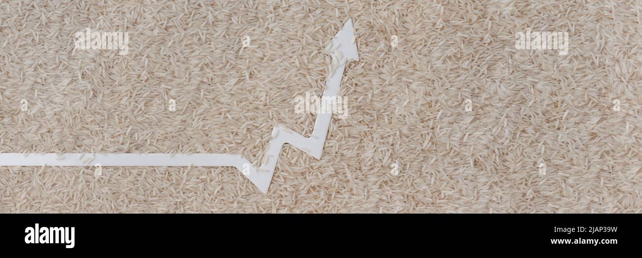 The price of rice, rising prices for agricultural crops. Food shortage ...