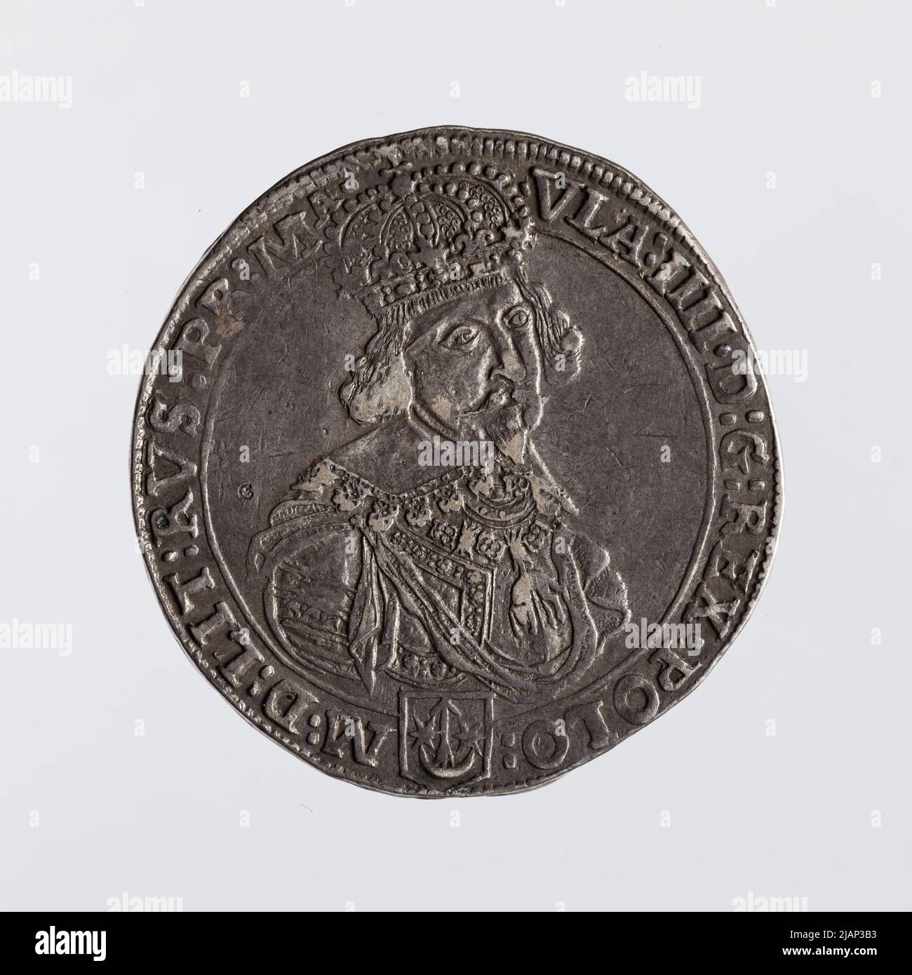 Władysław IV Waza (1633–1648), Crown Talar, Kraków; 1644 Mint of Kraków ...