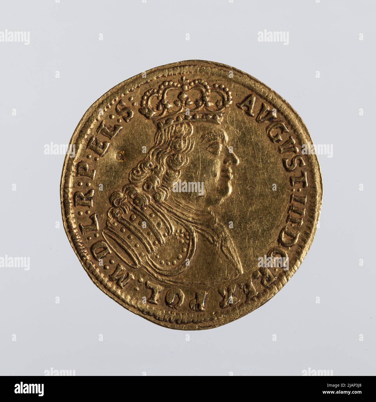 August III SAS (1733–1763), Gdańsk Dukat, Sample, Gdańsk; 1734 Mint ...