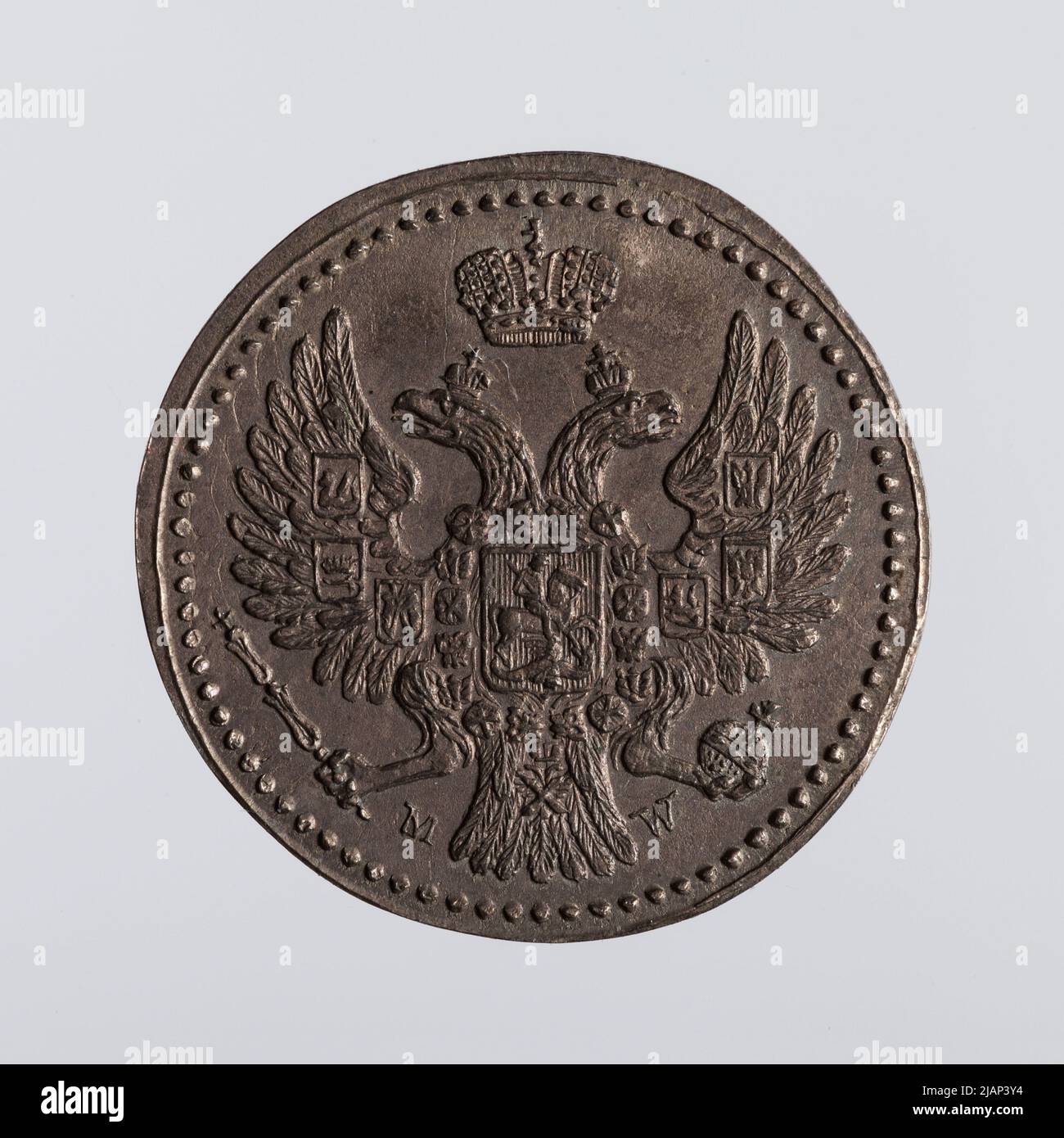 Russian Partition (1832–1841), Mikołaj I, 10 groszy, sample, Warsaw ...