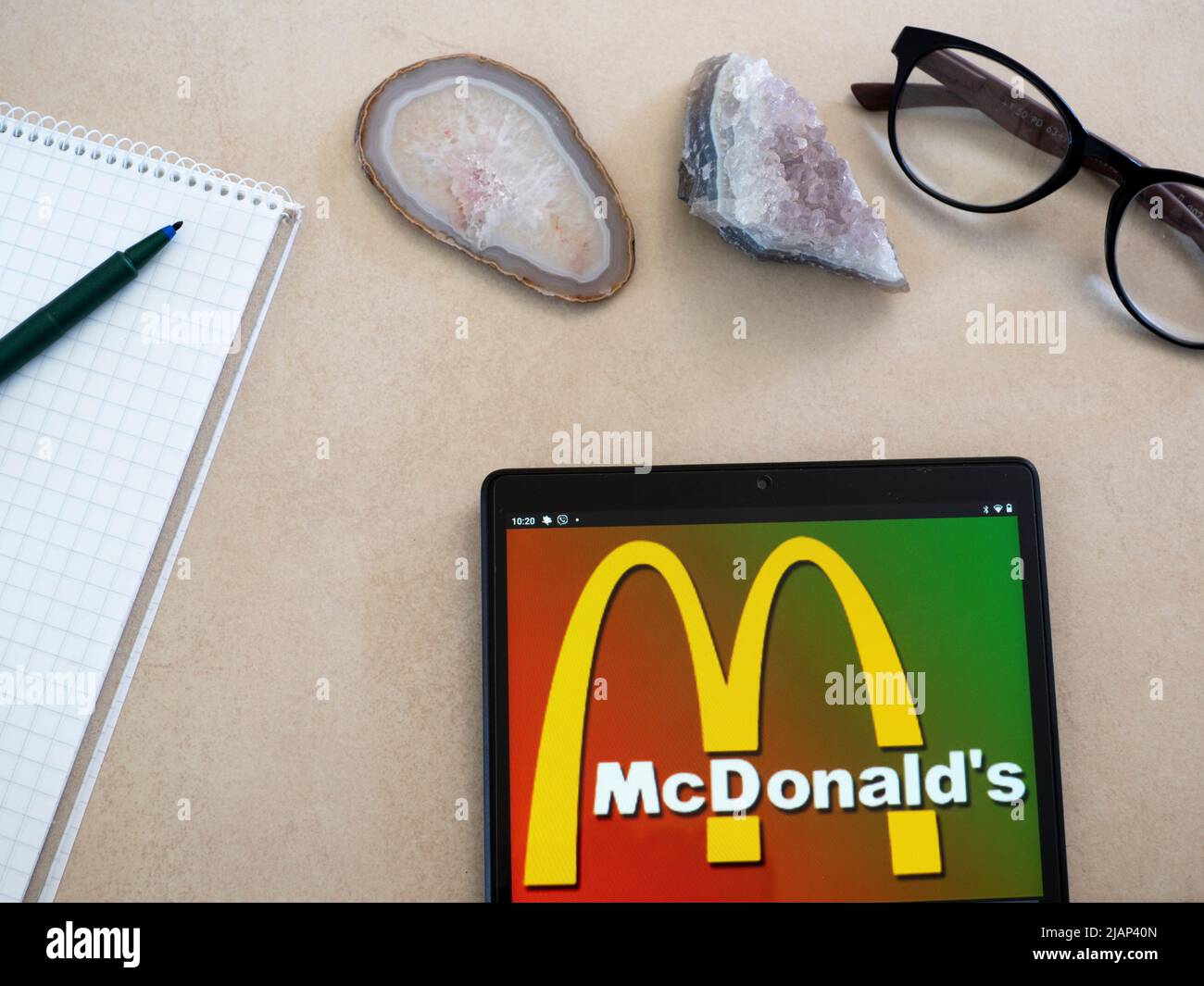 Germany. 31st May, 2022. In this photo illustration, McDonald's ...