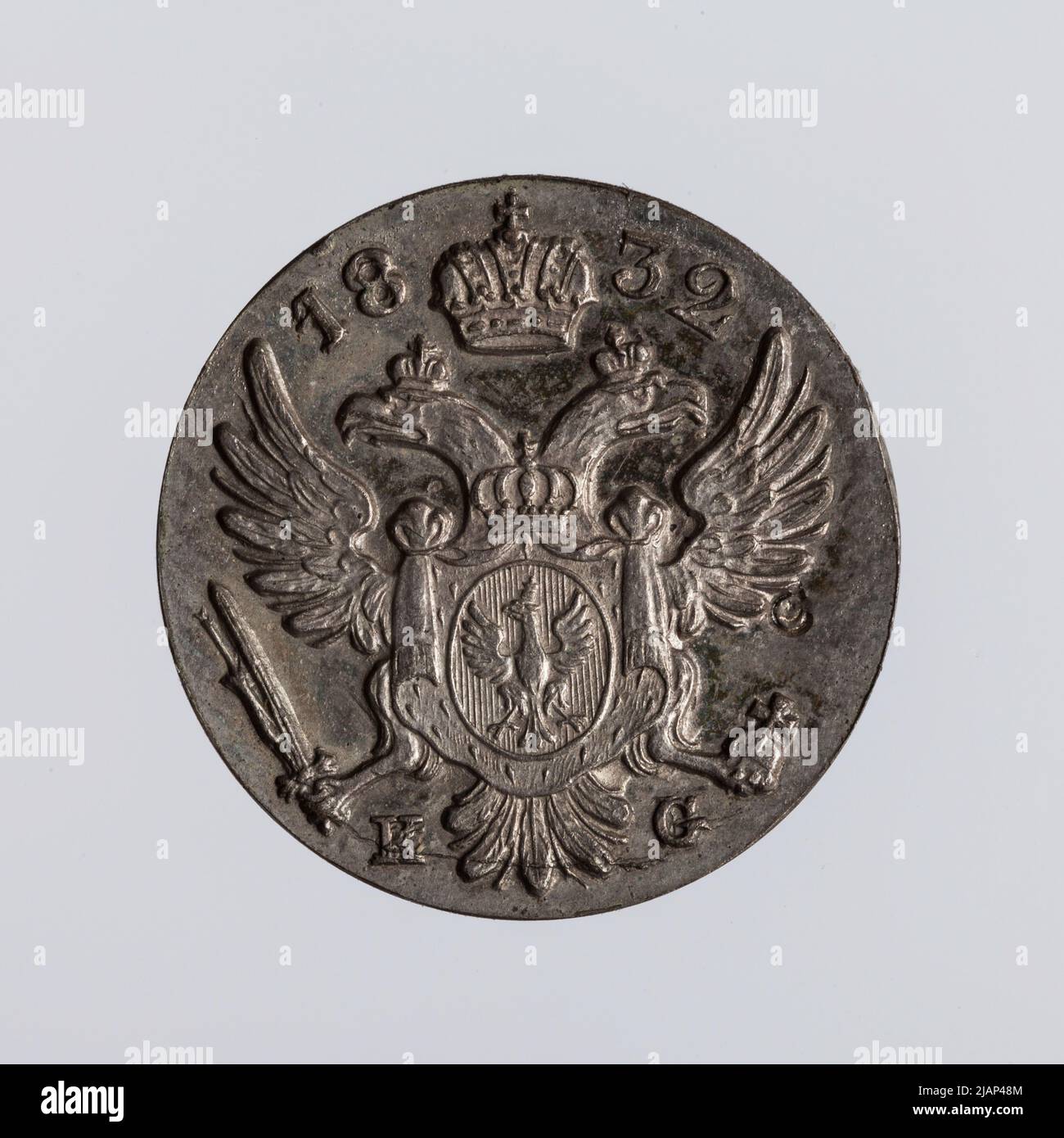 Polish Kingdom, Mikołaj (1825–1830), 5 pennies of Polish, Warsaw; 1832 ...