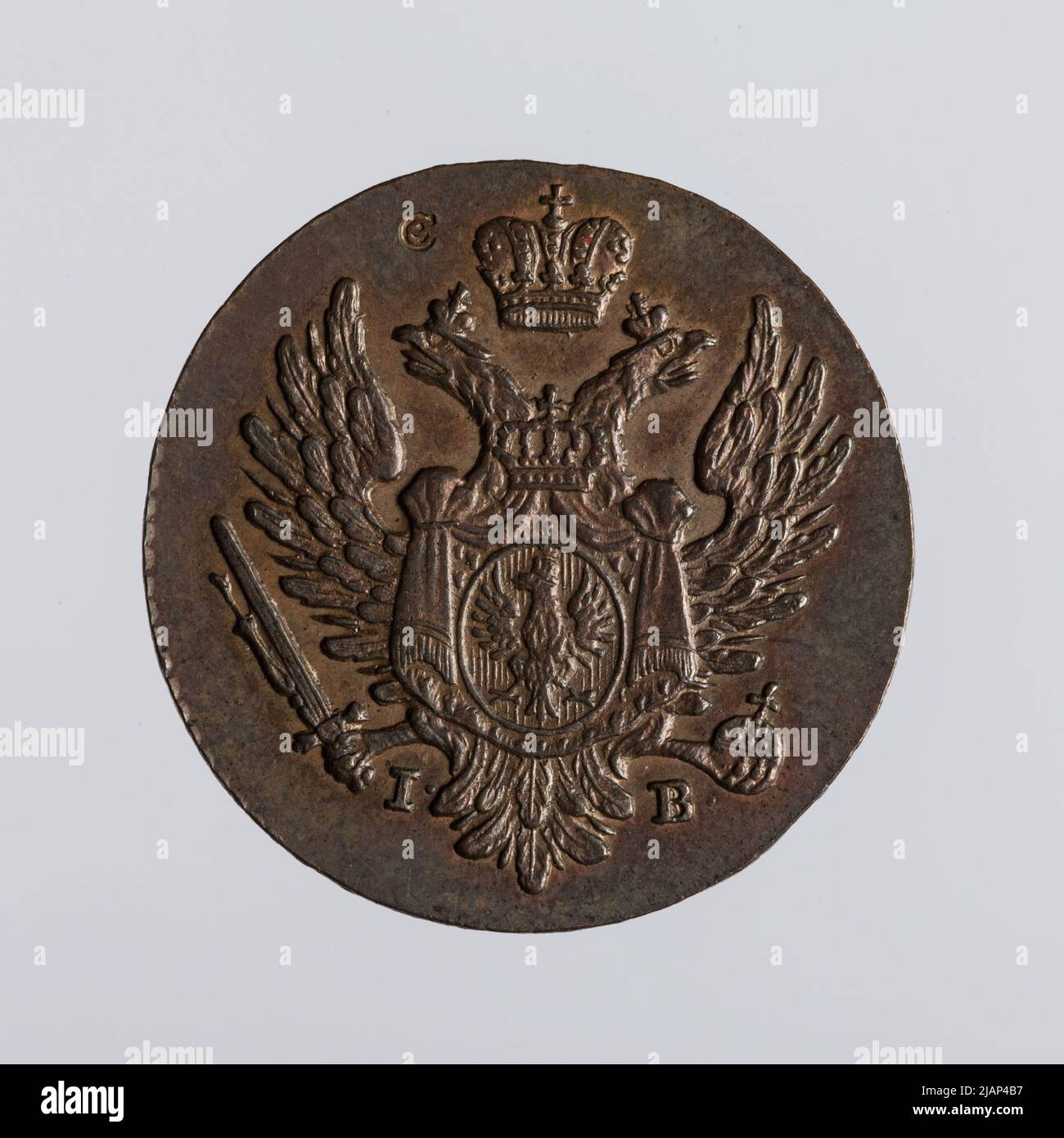Polish Kingdom, Aleksander (1815–1825), a penny of Poland from domestic ...