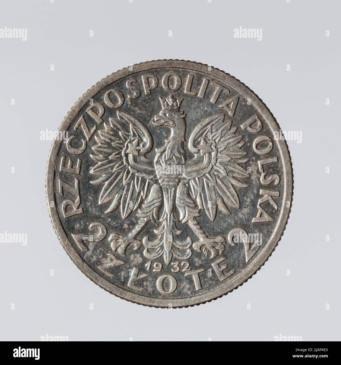 Polish Republic (1923–1939), 2 Zlotys, Warsaw; 1932 Madeyski, Antoni ...