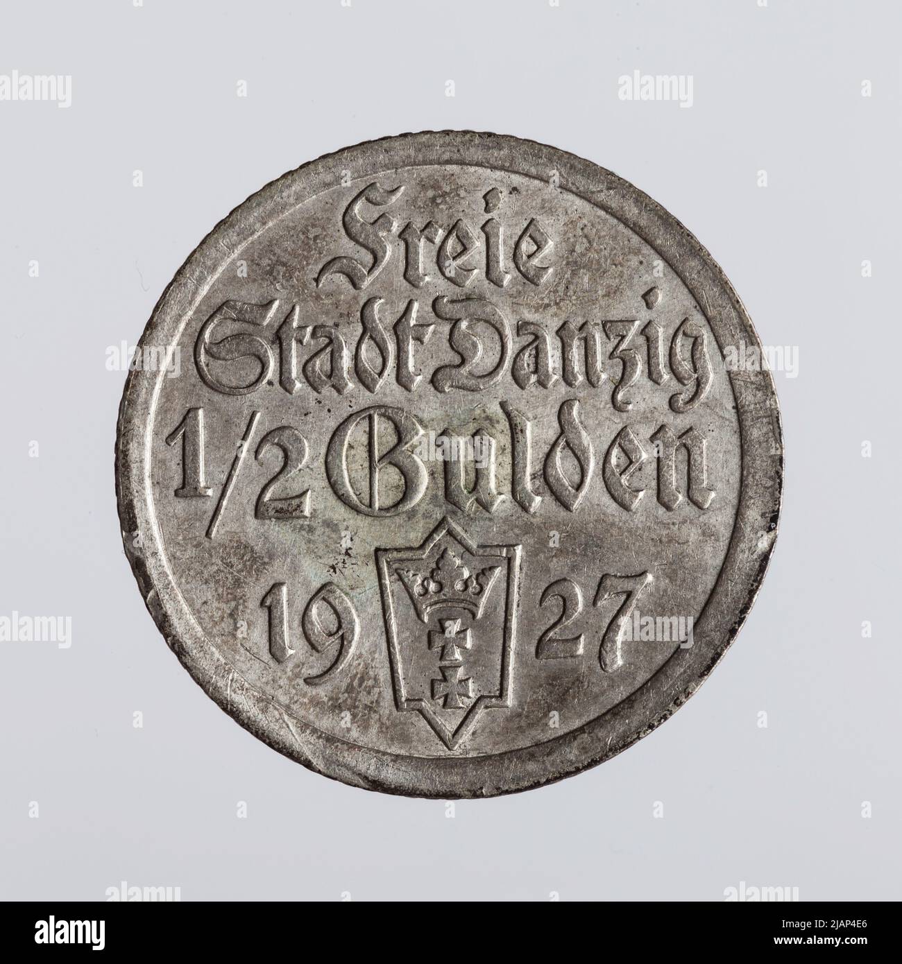 Free City of Gdańsk (1923–1939), ½ guilders, Utrecht; 1927 Mint Utrecht ...