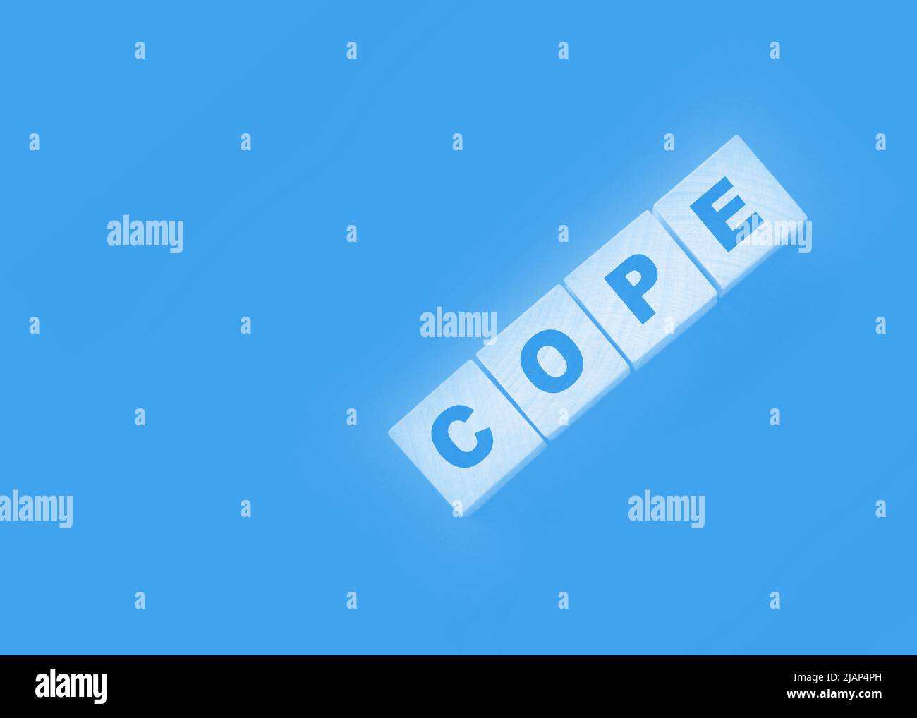 Cope from wooden letters on black background. Social concept Stock ...