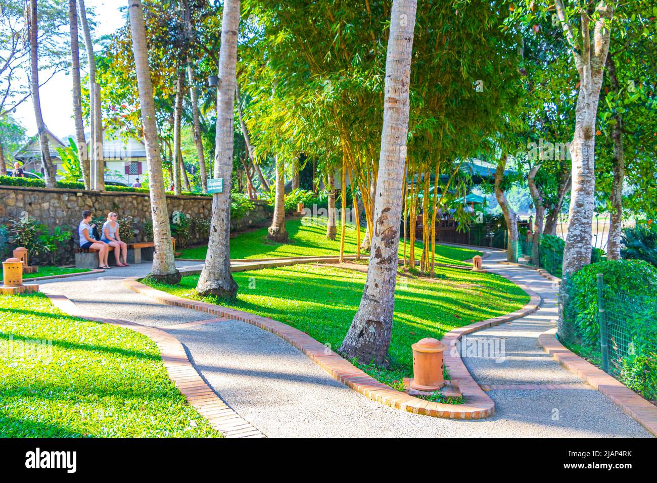 Luang Prabang Laos 18. November 2018 Natural riverview Park and jungle ...