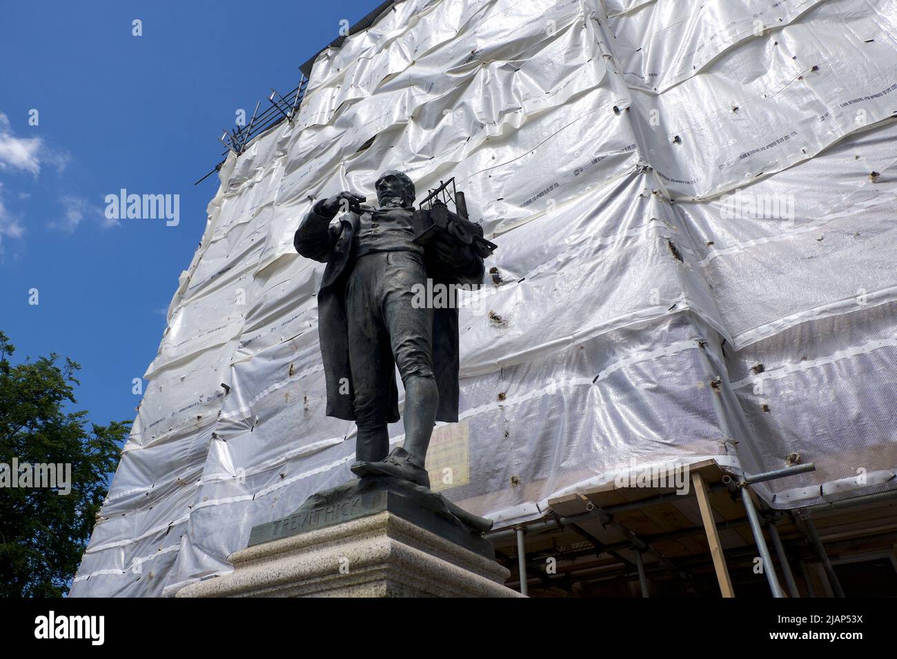 Camborne historic tin mining town Cornwall UK Stock Photo - Alamy