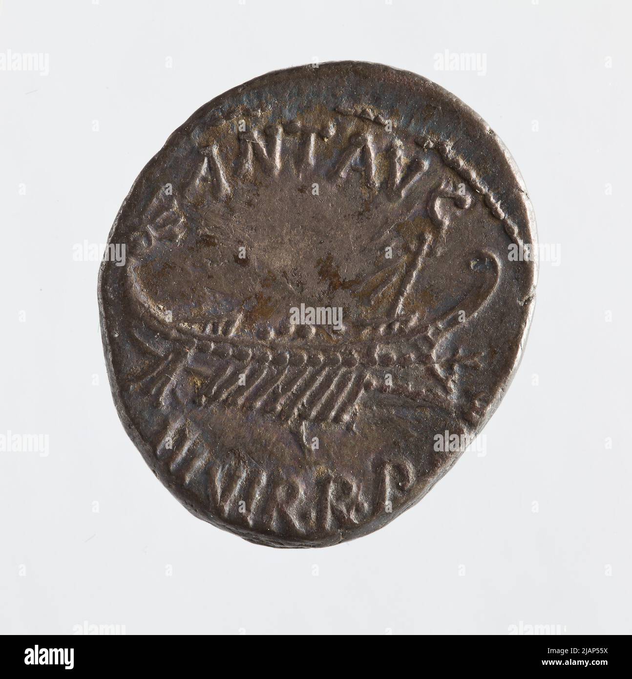 Roman Republic, Mark Anthony, leginary denarius, moving mint; 32 31 BC ...