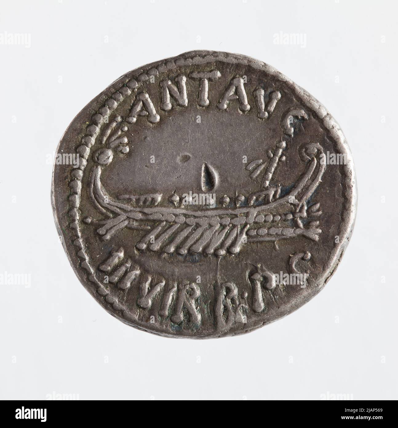 Roman Republic, Mark Anthony, leginary denarius, moving mint, 32 31 BC ...