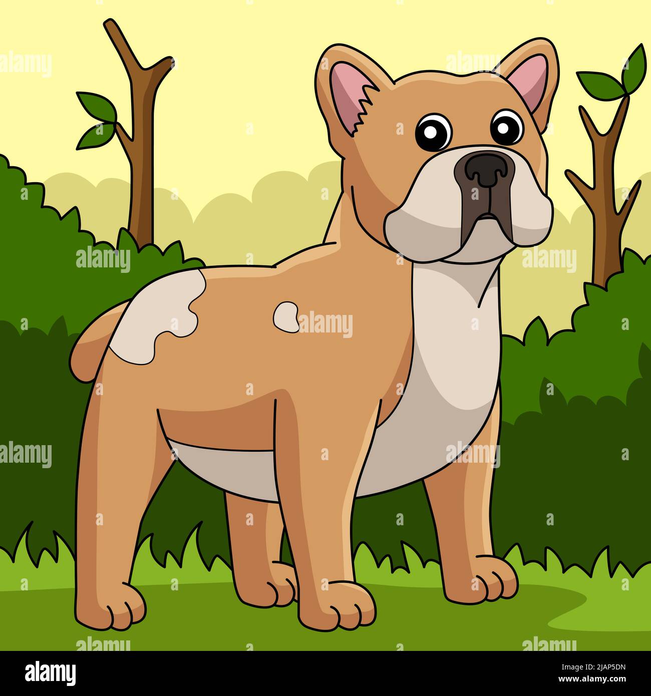 French bulldog silhouette Stock Vector Images - Alamy