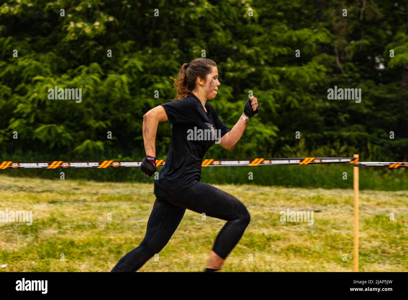 Poznan, Poland - June 2021: An hard extreme obstacle course Survival ...