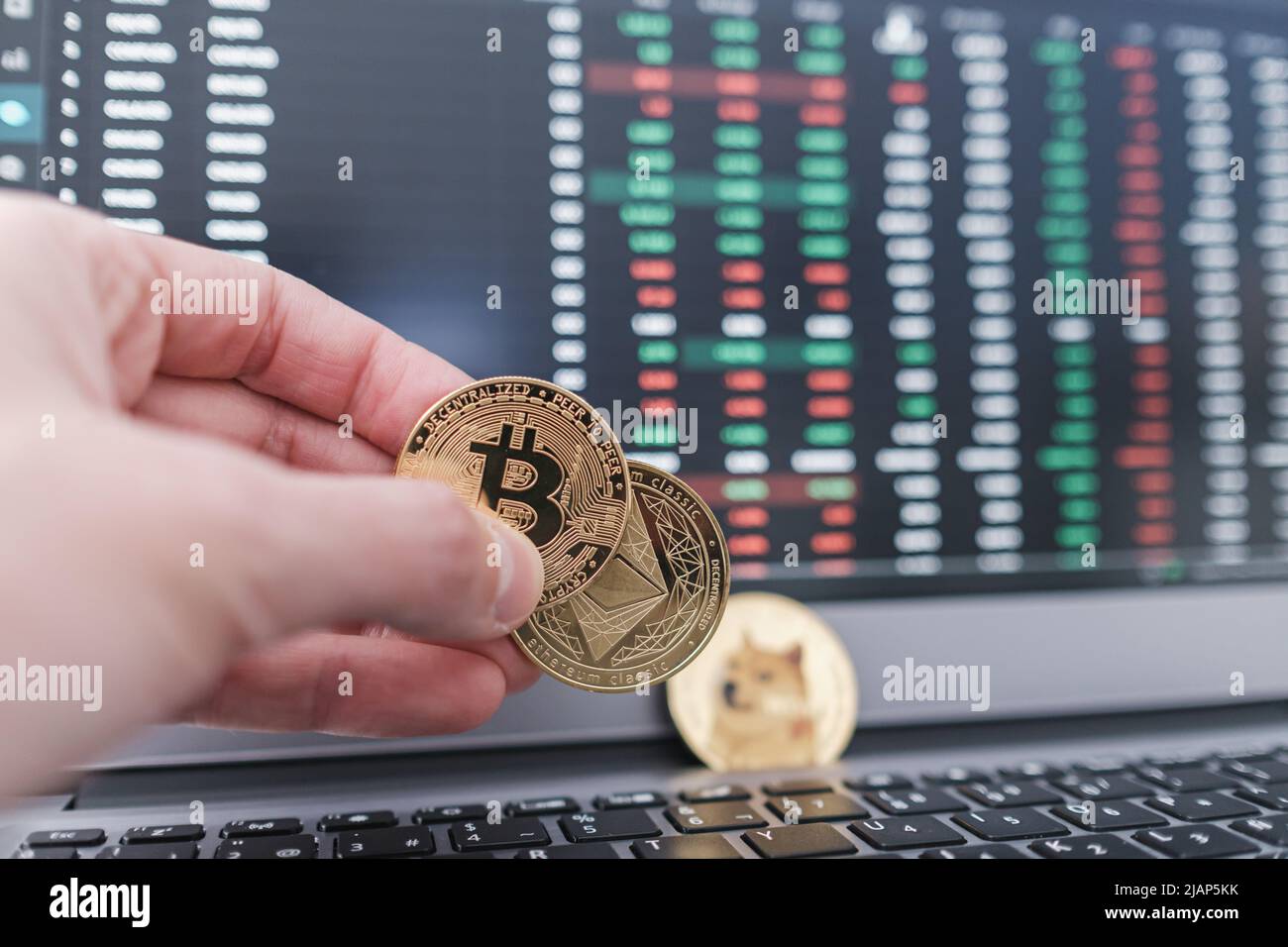 Bitcoin and cryptocurrency exchange trading market.Technology and ...