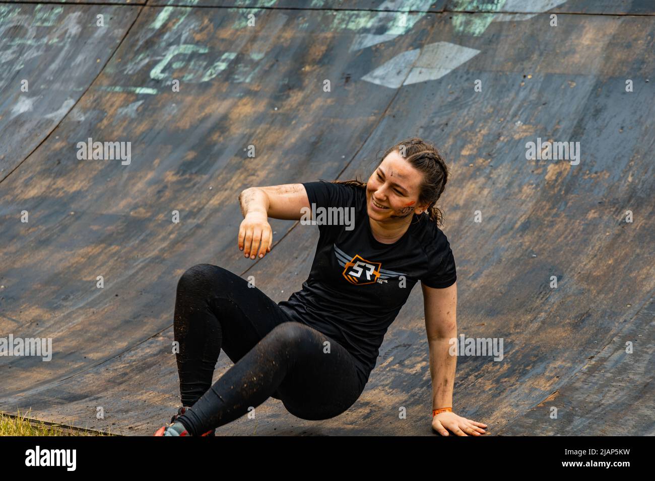 Poznan, Poland - June 2021: An hard extreme obstacle course Survival ...