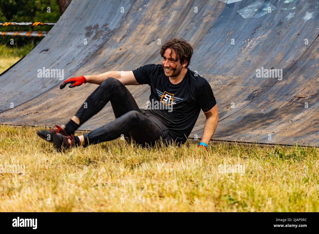 Poznan, Poland - June 2021: An hard extreme obstacle course Survival ...