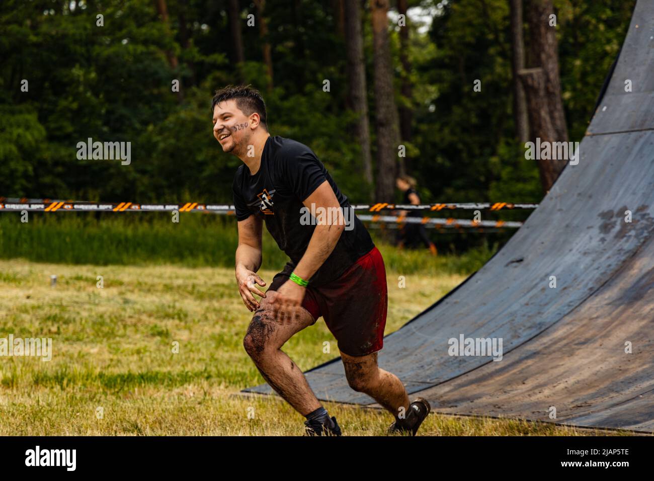 Poznan, Poland - June 2021: An hard extreme obstacle course Survival ...