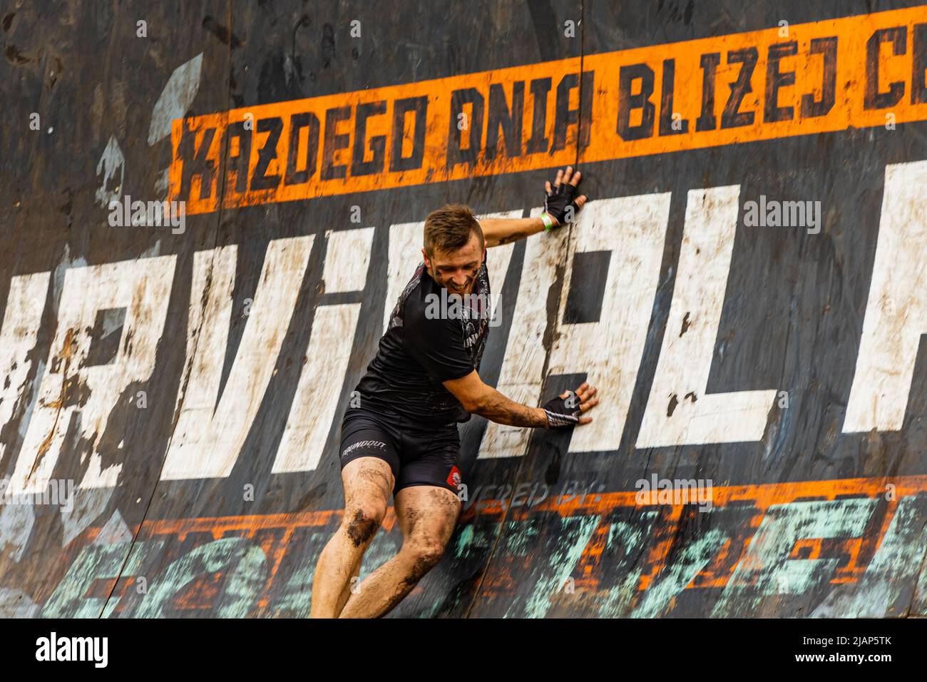 Poznan, Poland - June 2021: An hard extreme obstacle course Survival ...