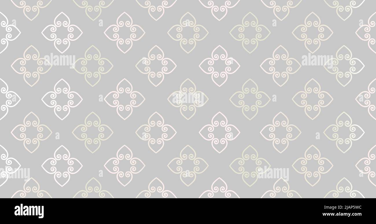 Abstract seamless pattern. Arabic line ornament with geometric shapes ...
