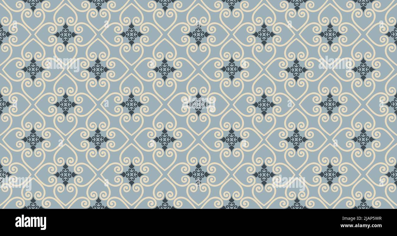 Abstract seamless pattern. Arabic line ornament with geometric shapes ...
