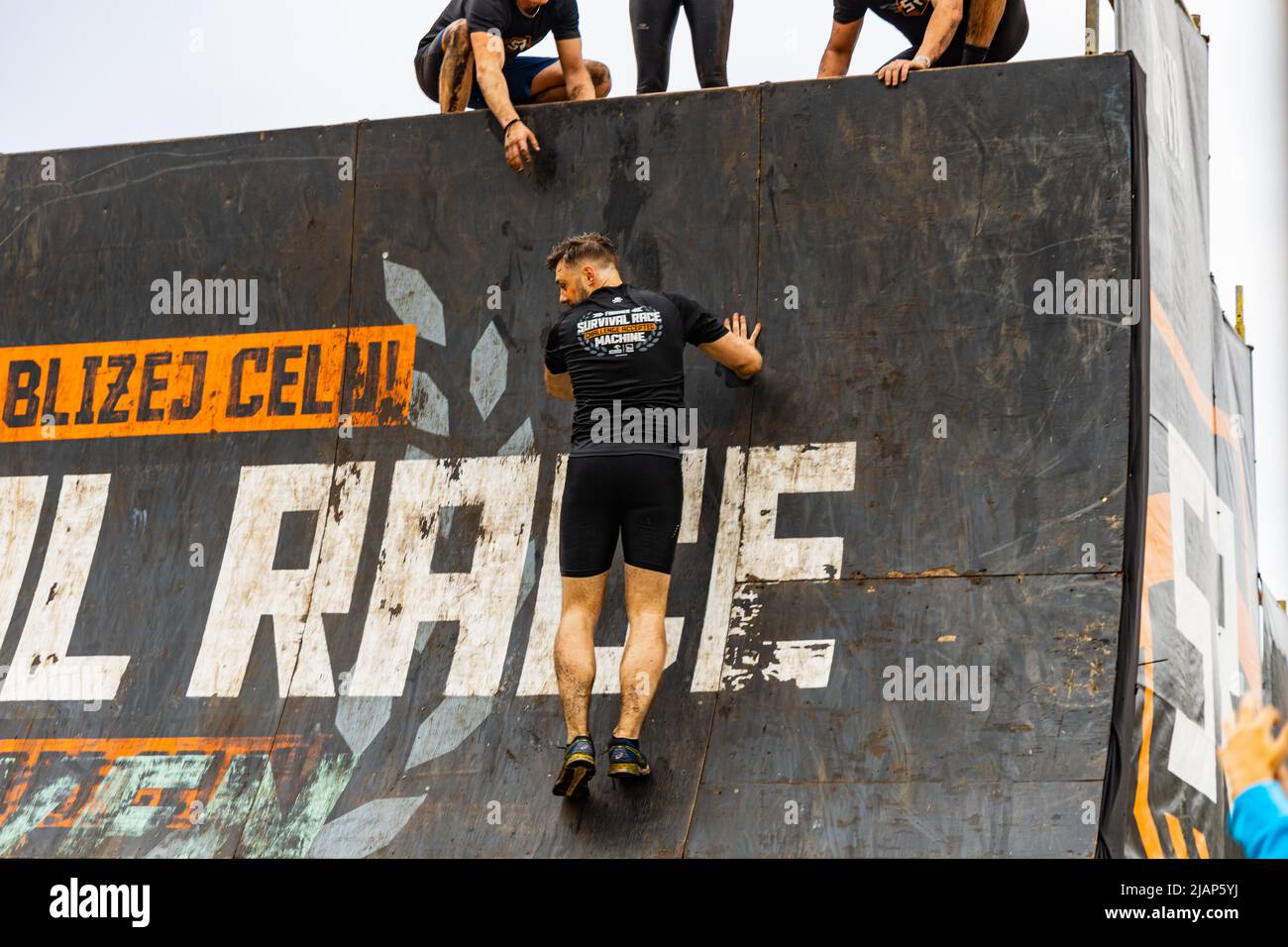 Poznan, Poland - June 2021: An hard extreme obstacle course Survival ...