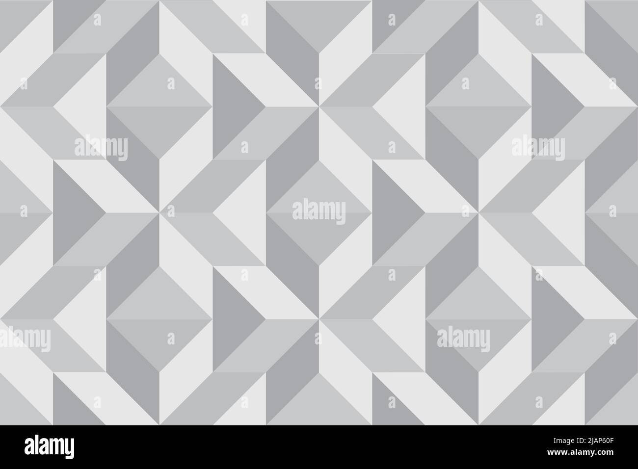 Abstract geometric seamless pattern. Stylish monochrome ornament of ...