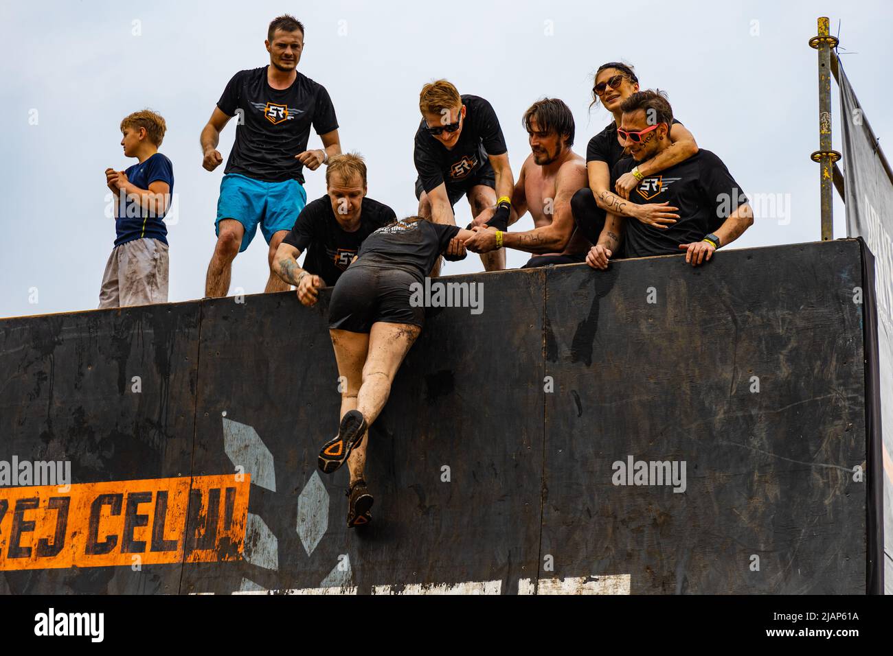 Poznan, Poland - June 2021: An hard extreme obstacle course Survival ...
