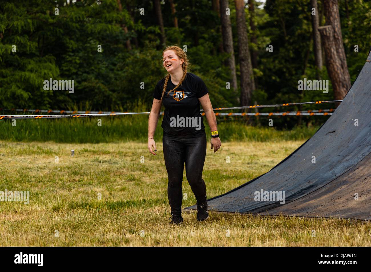 Poznan, Poland - June 2021: An hard extreme obstacle course Survival ...