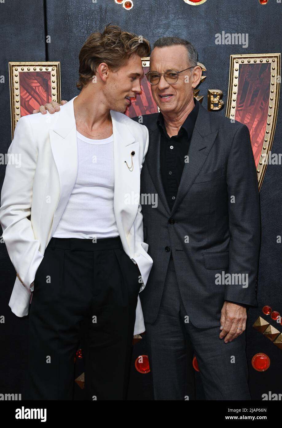 May 31st, 2022. London, UK. Austin Butler and Tom Hanks arriving at the ...