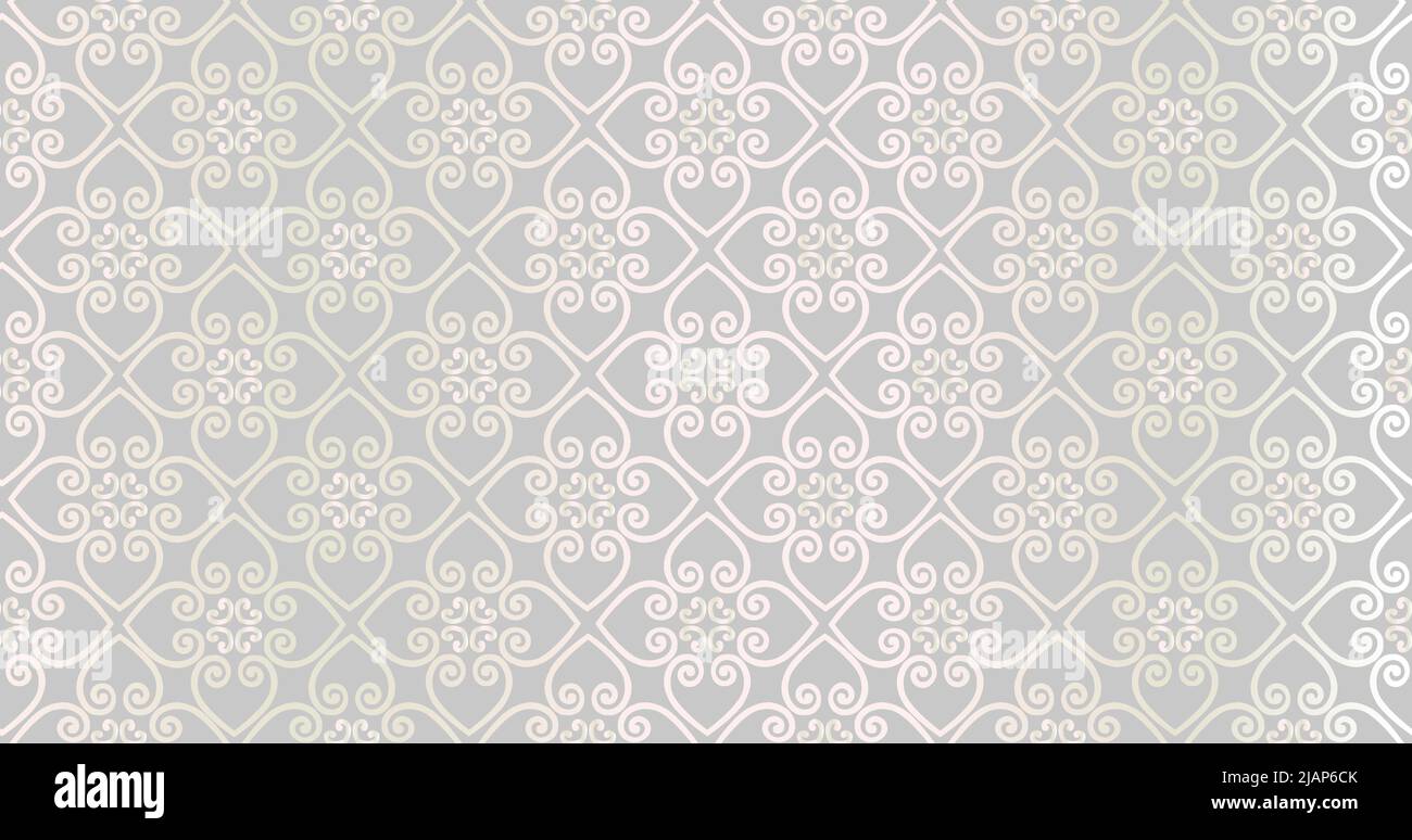 Abstract seamless pattern. Arabic line ornament with geometric shapes ...