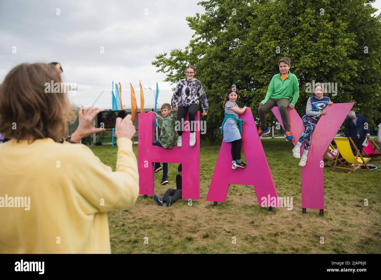 Hay-on-Wye, Wales, UK. 30th May, 2022. General Atmosphere at Hay ...