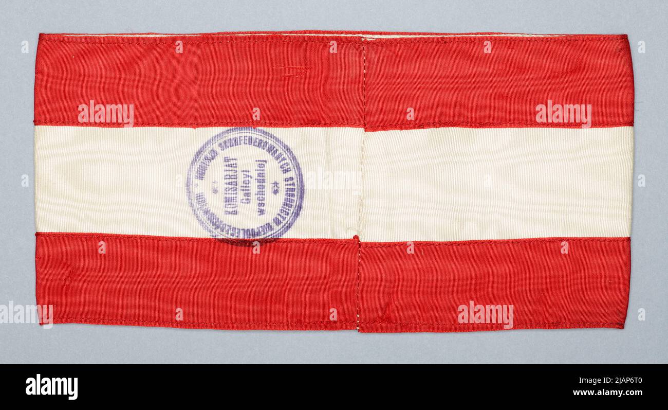 Natural band of a member of the Eastern Galicia Commissariat in Lviv ...