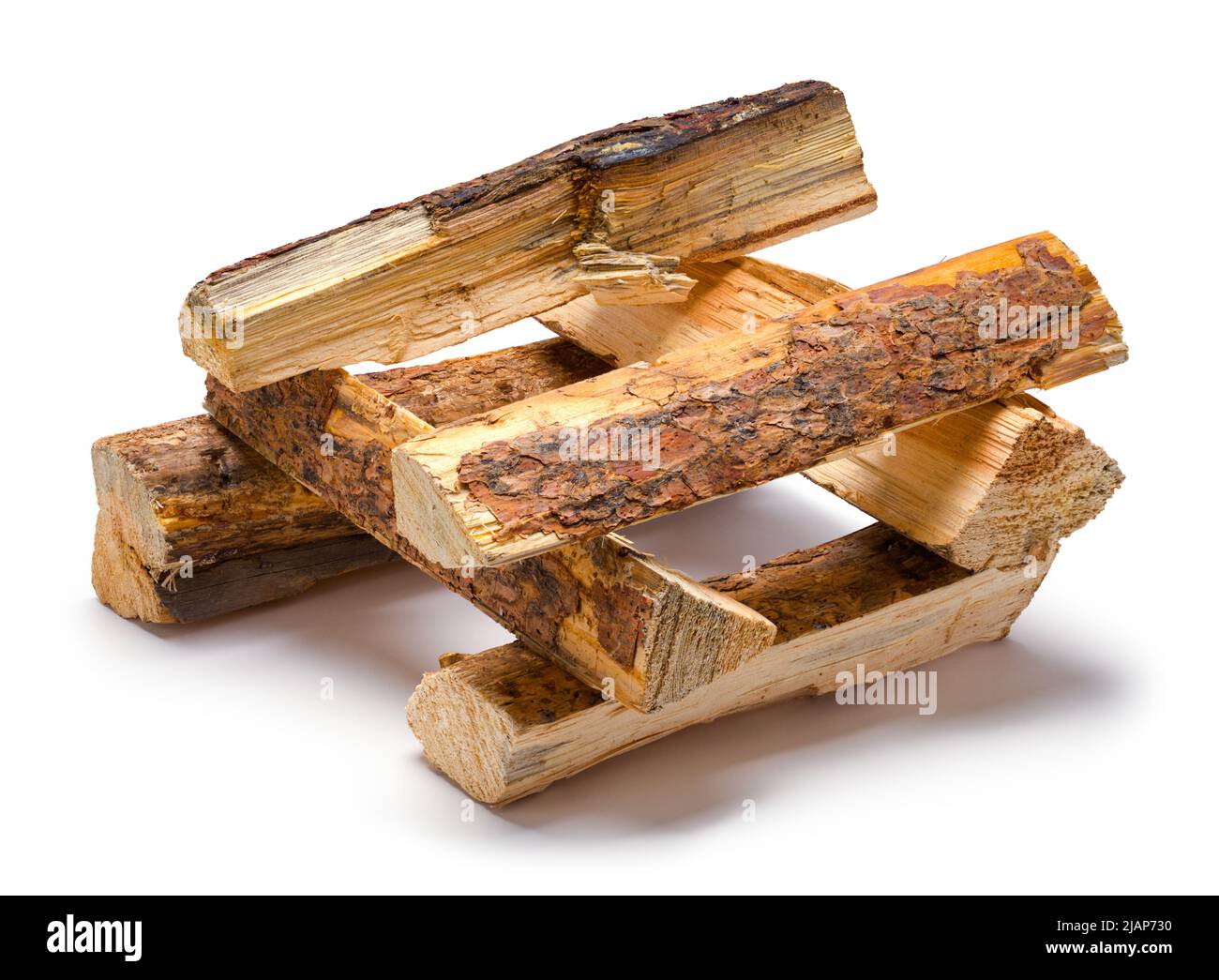 Pile wood firewood Cut Out Stock Images & Pictures - Alamy