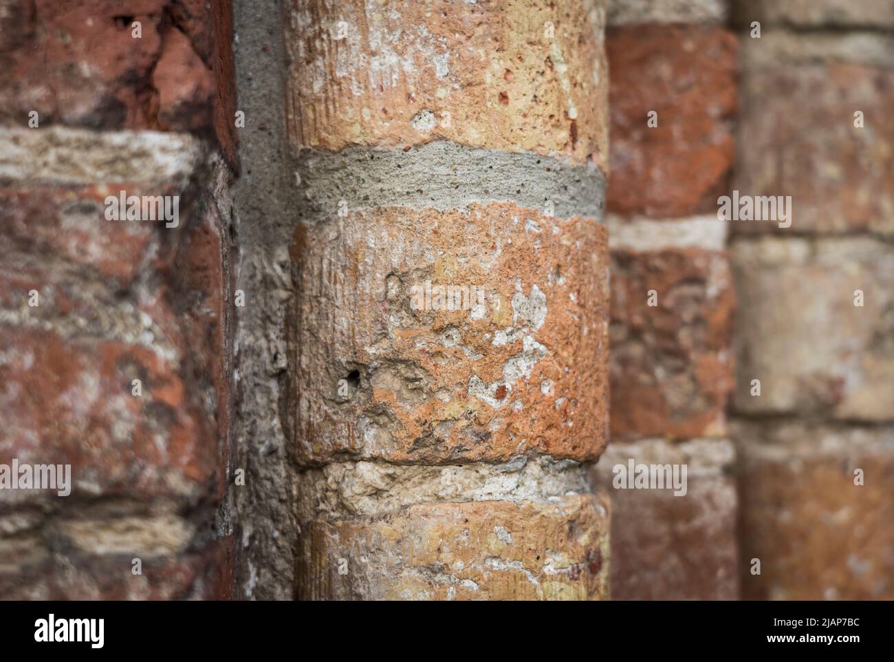 brick wall detail on a historic church Stock Photo - Alamy
