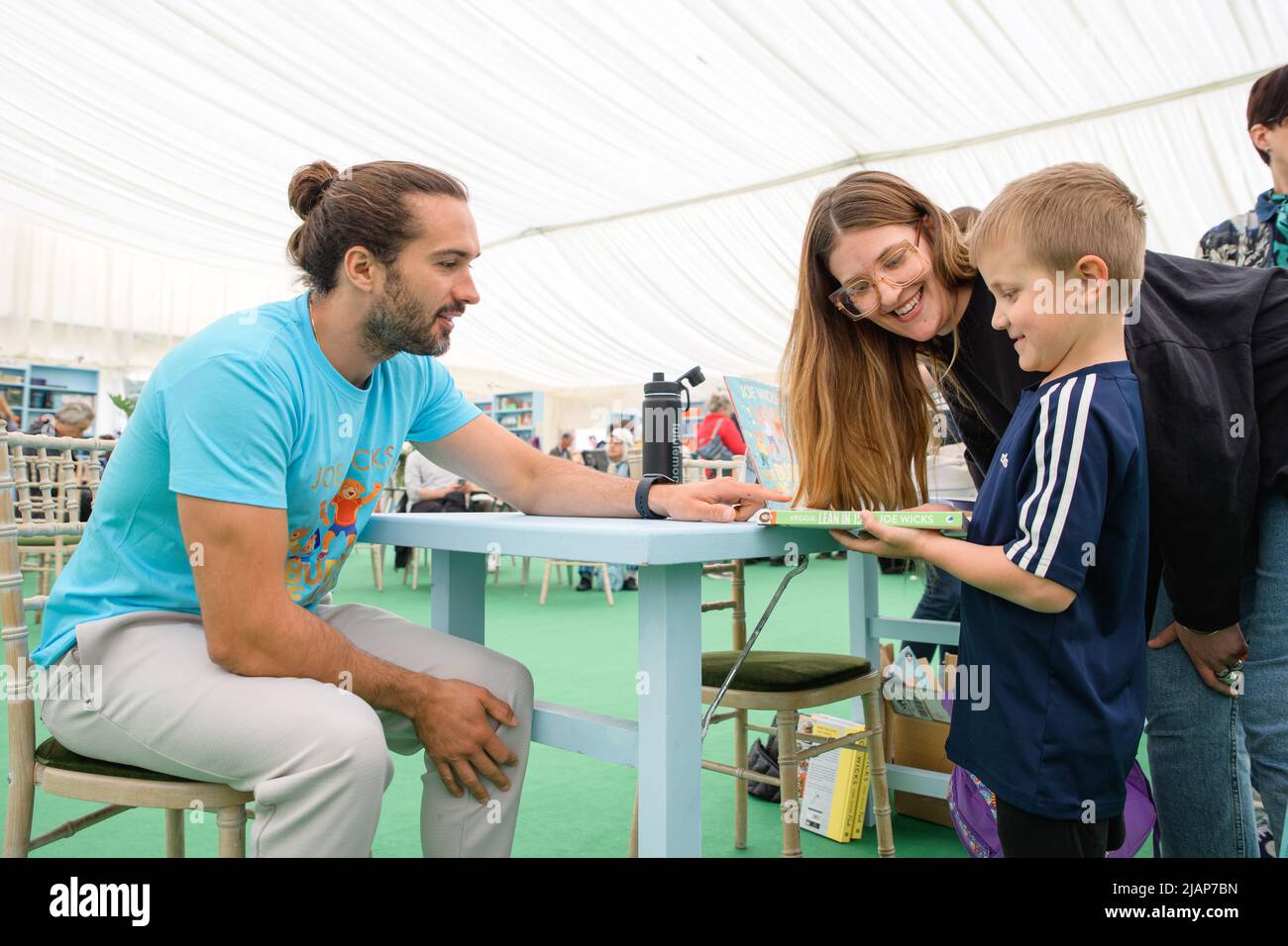 Hay-on-Wye, Wales, UK. 31th May, 2022. Joe Wicks Booksigning at Hay ...