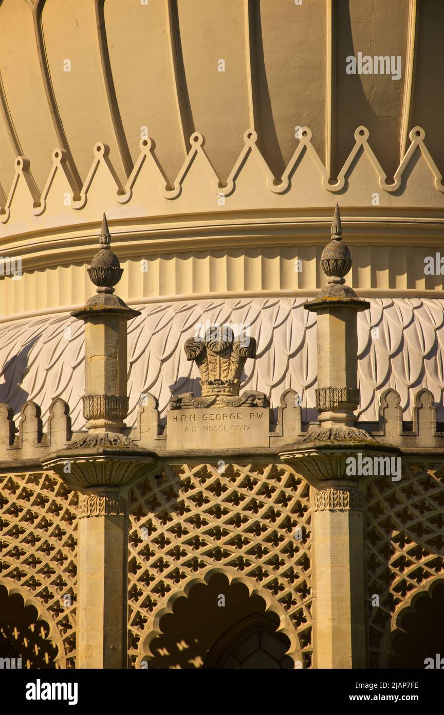Ornate Georgian period, Indian-inspired roof architecture of Brighton's ...