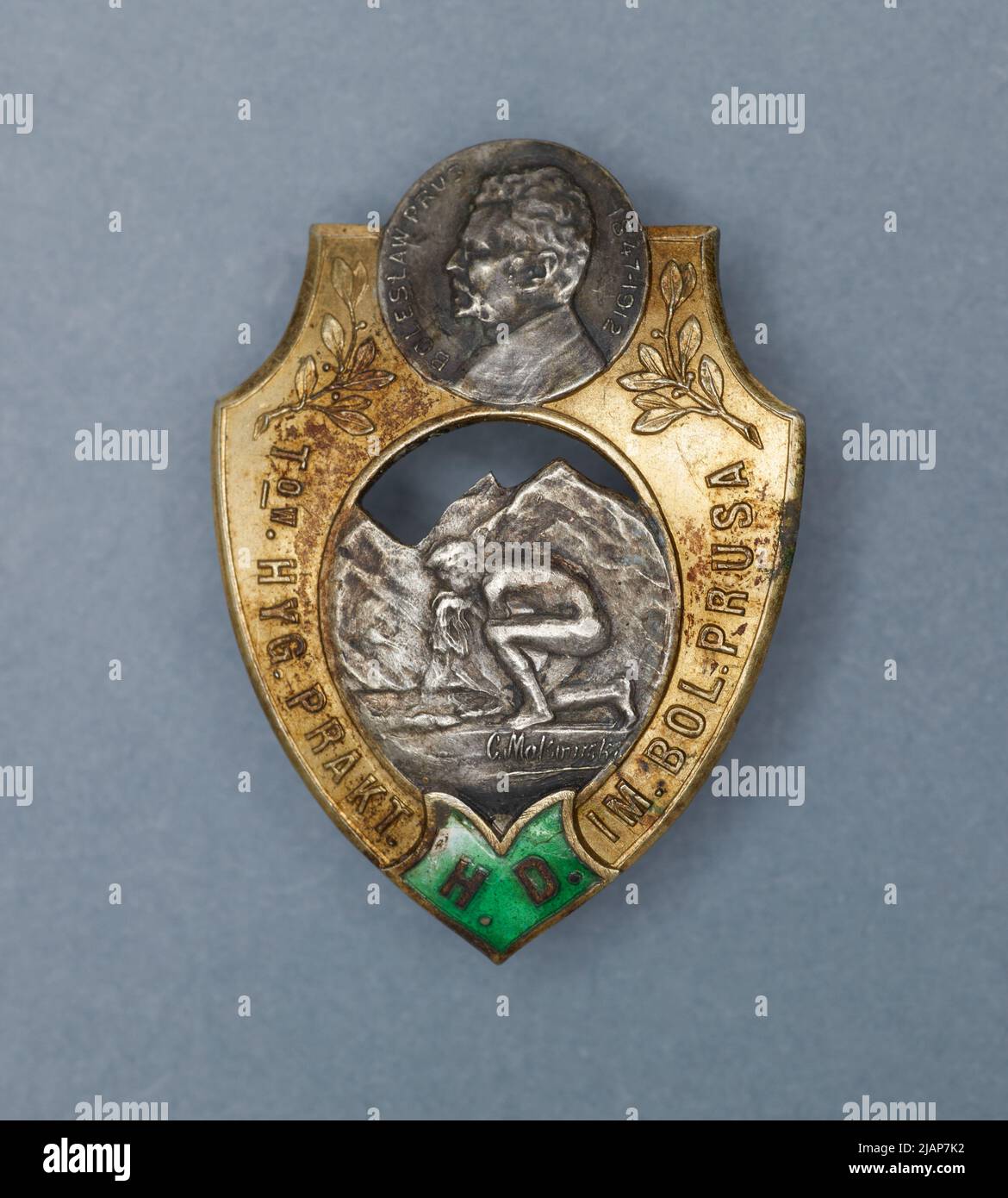 Commemorative badge of the Practical Hygiene Society Bolesław Prus ...