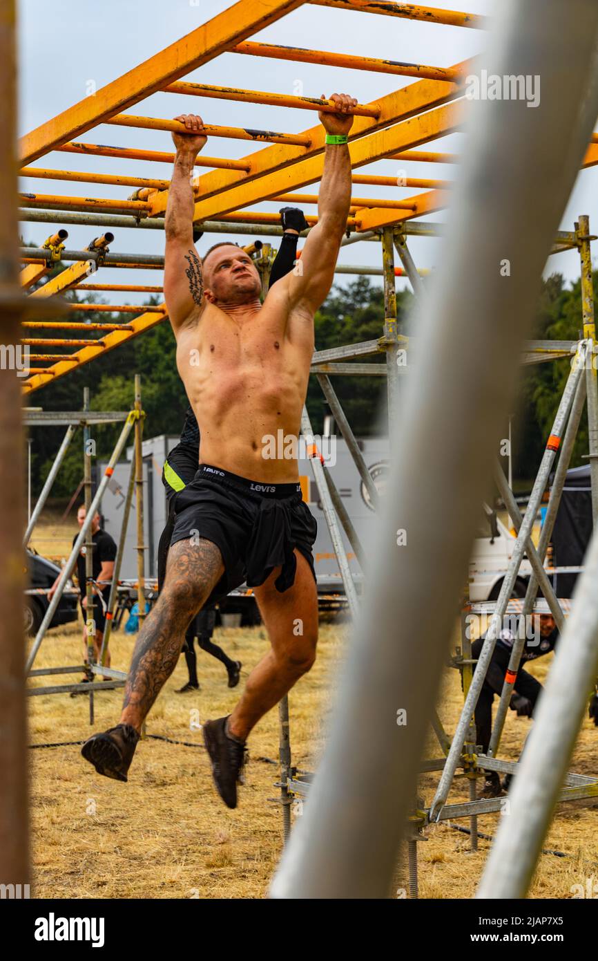 Poznan, Poland - June 2021: An hard extreme obstacle course Survival ...