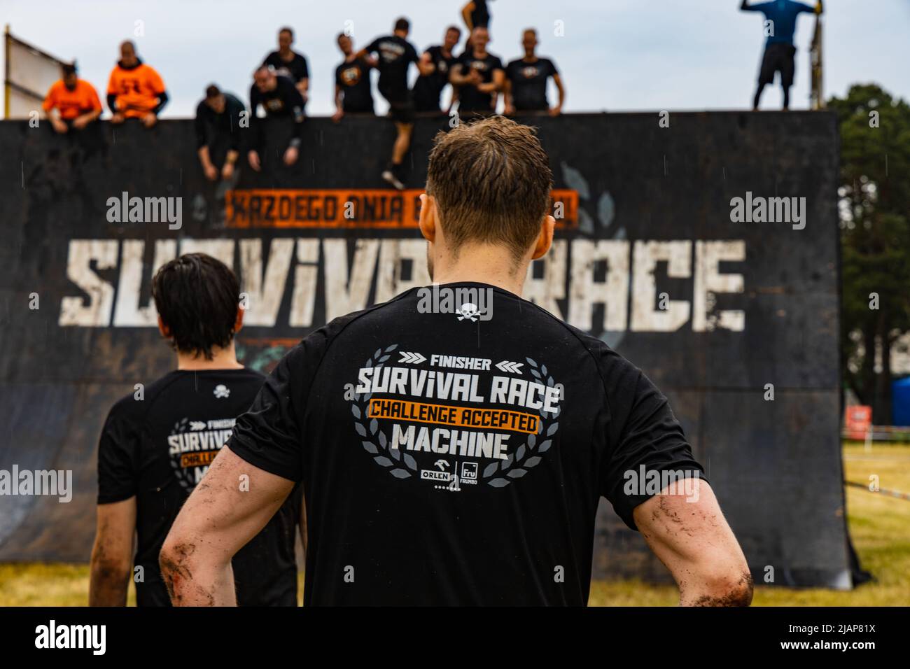 Poznan, Poland - June 2021: An hard extreme obstacle course Survival ...