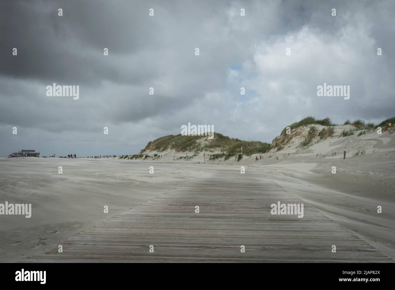 storm over the nord sea beach Stock Photo - Alamy