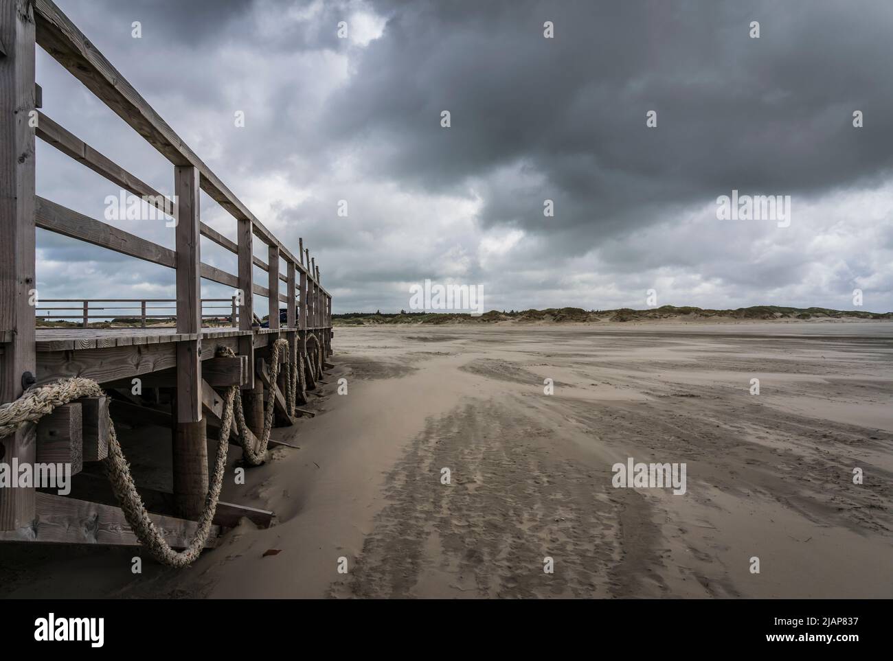 storm over the nord sea beach Stock Photo - Alamy