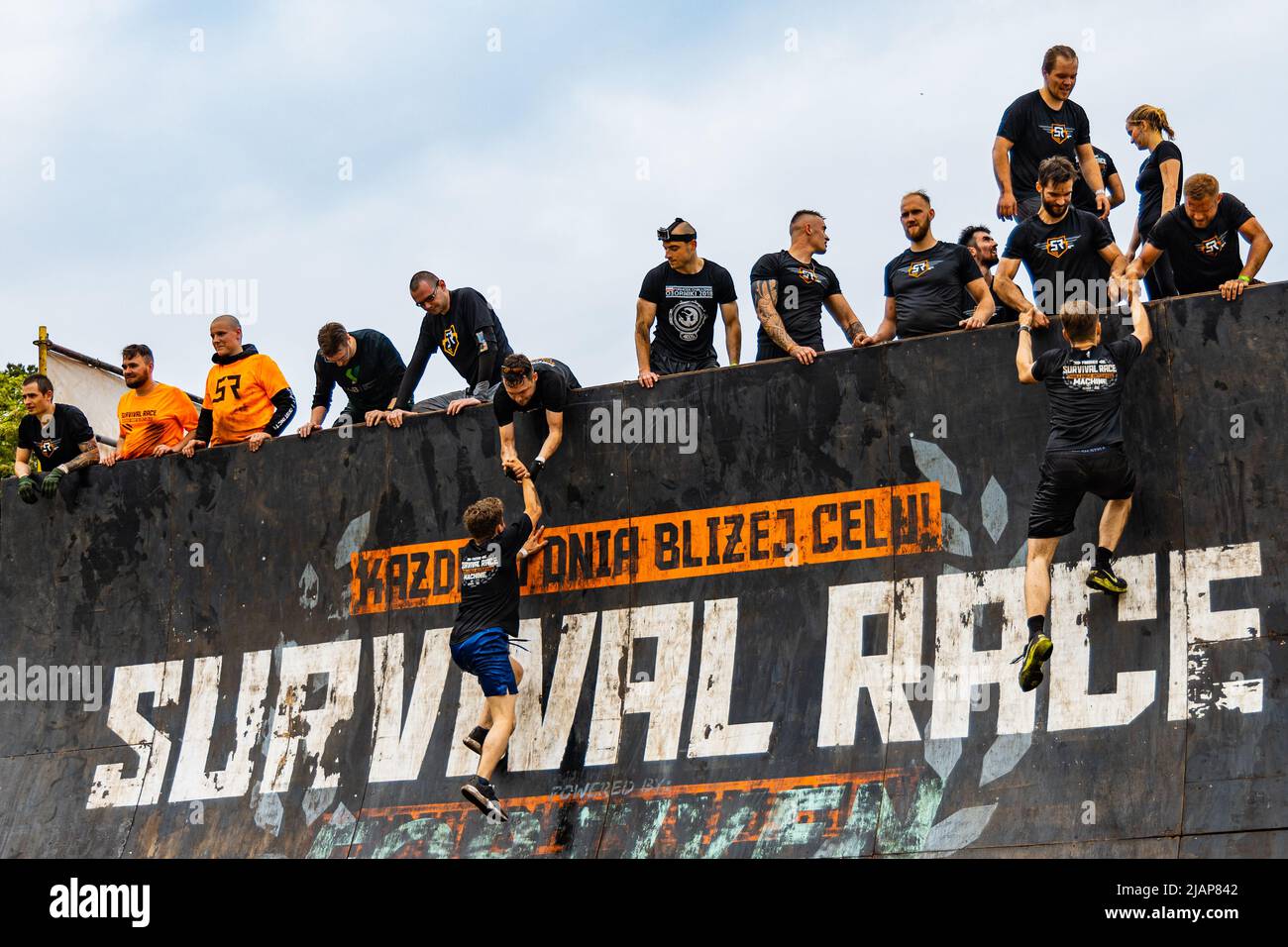 Poznan, Poland - June 2021: An hard extreme obstacle course Survival ...