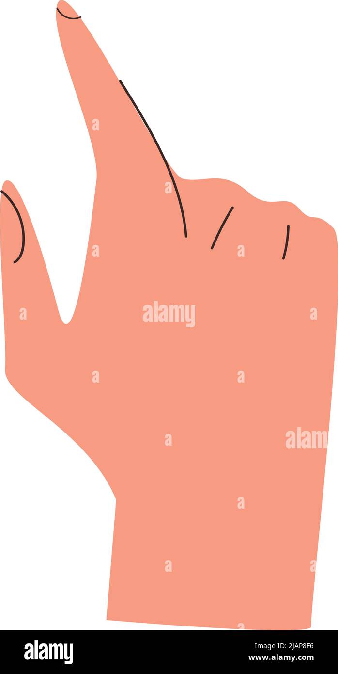 flat pointing hand Stock Vector Image & Art - Alamy