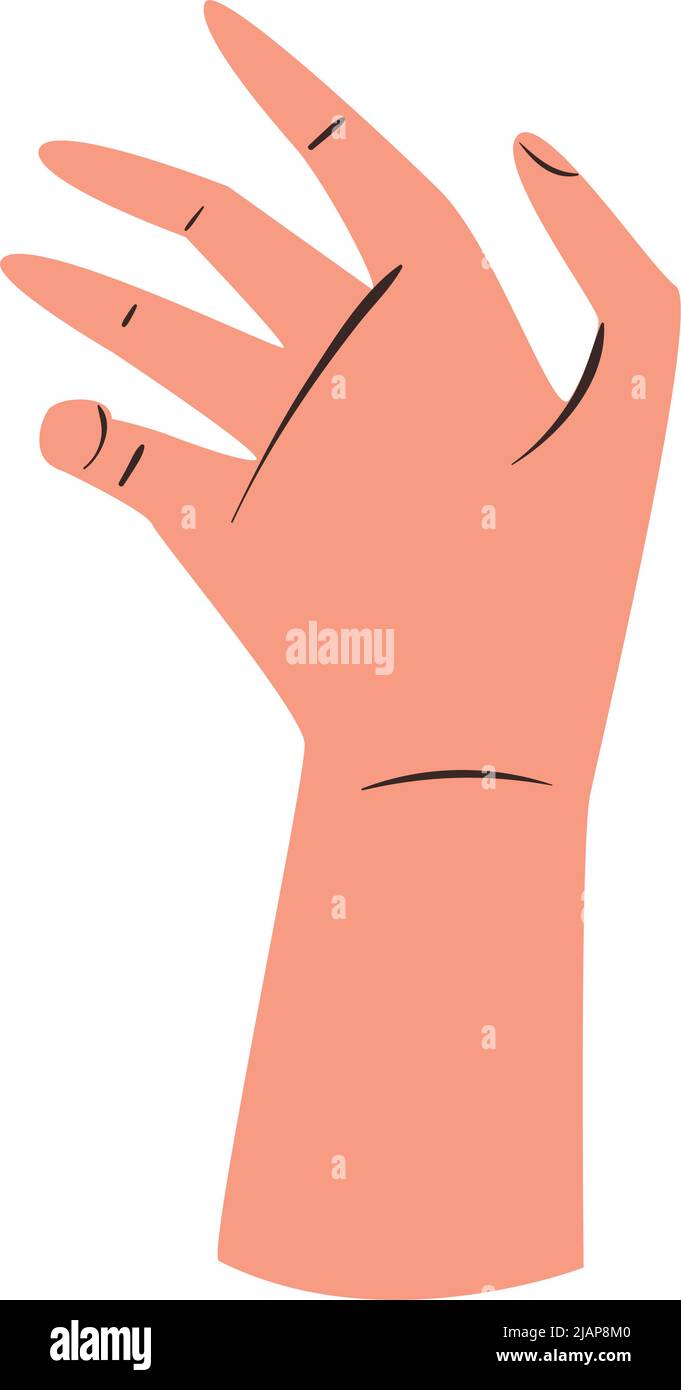 flat hand illustration Stock Vector Image & Art - Alamy