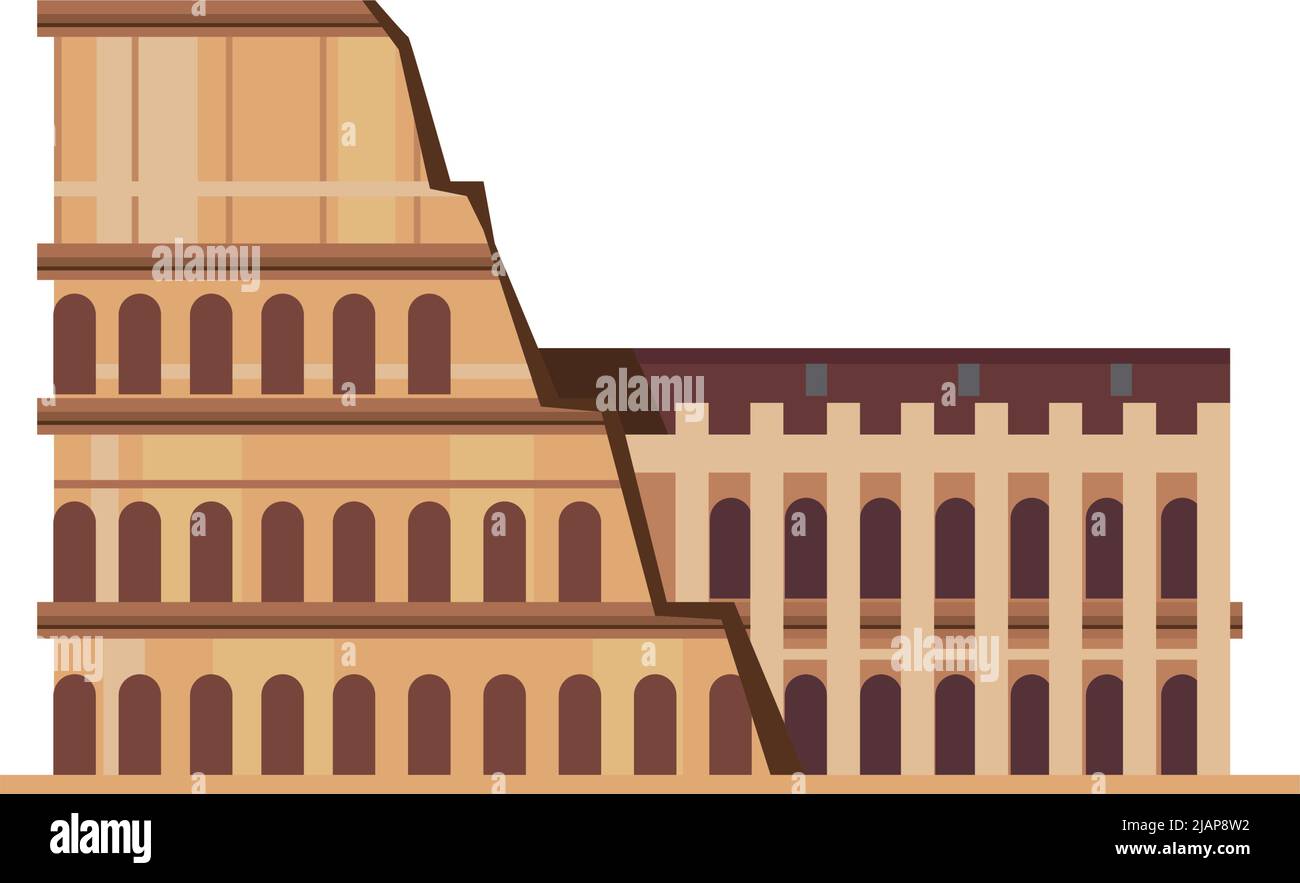 flat rome colosseum design Stock Vector Image & Art - Alamy