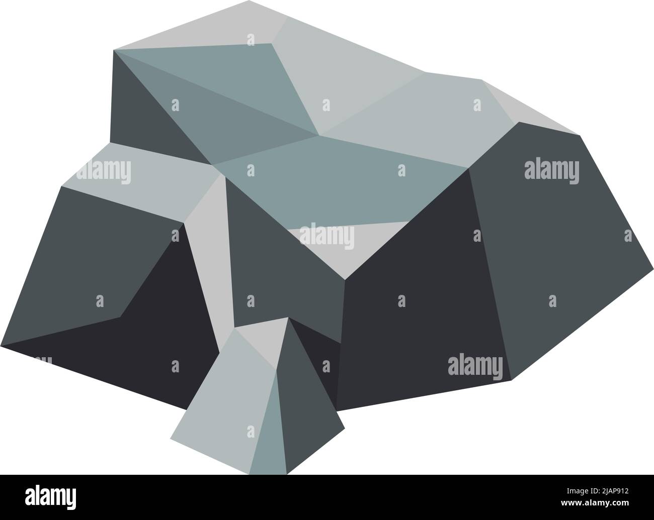 low poly rock Stock Vector Image & Art - Alamy