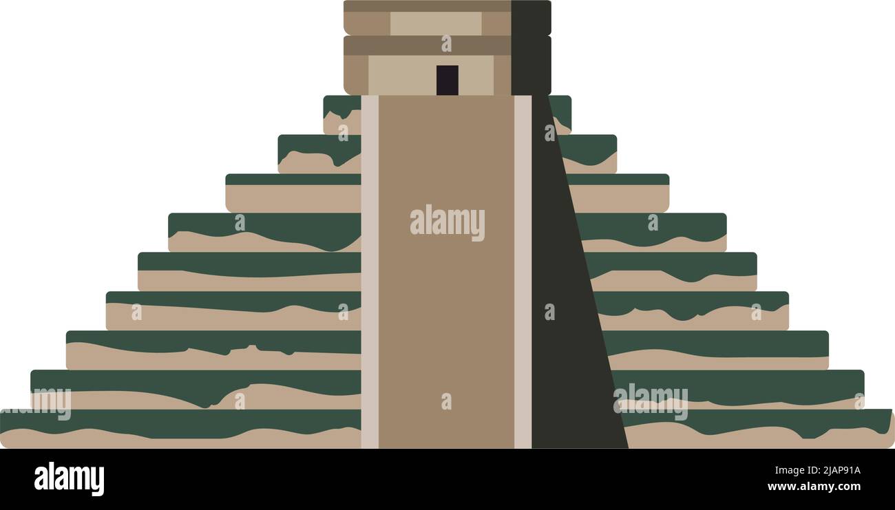 flat mayan pyramid design Stock Vector Image & Art - Alamy