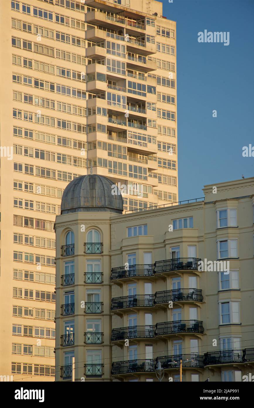 Detail of the Grand Hotel western extension and Sussex Heights ...